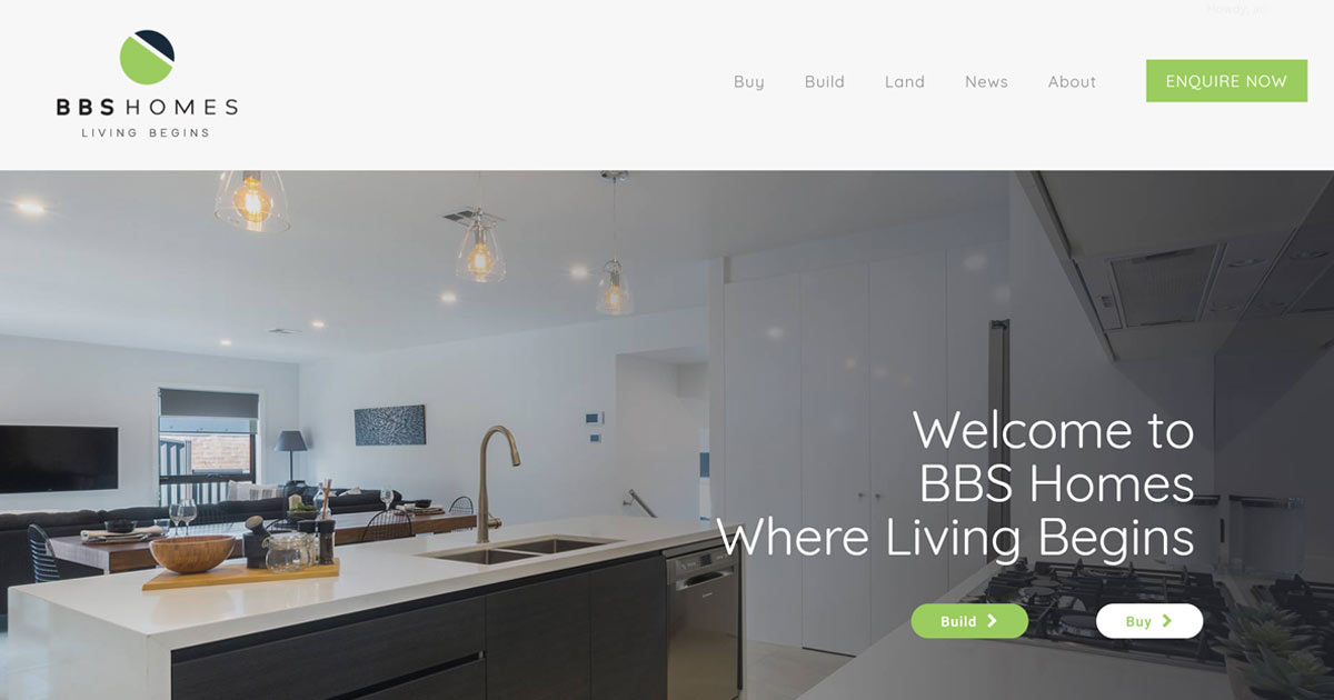 BBS Homes Website - Zenneo Design